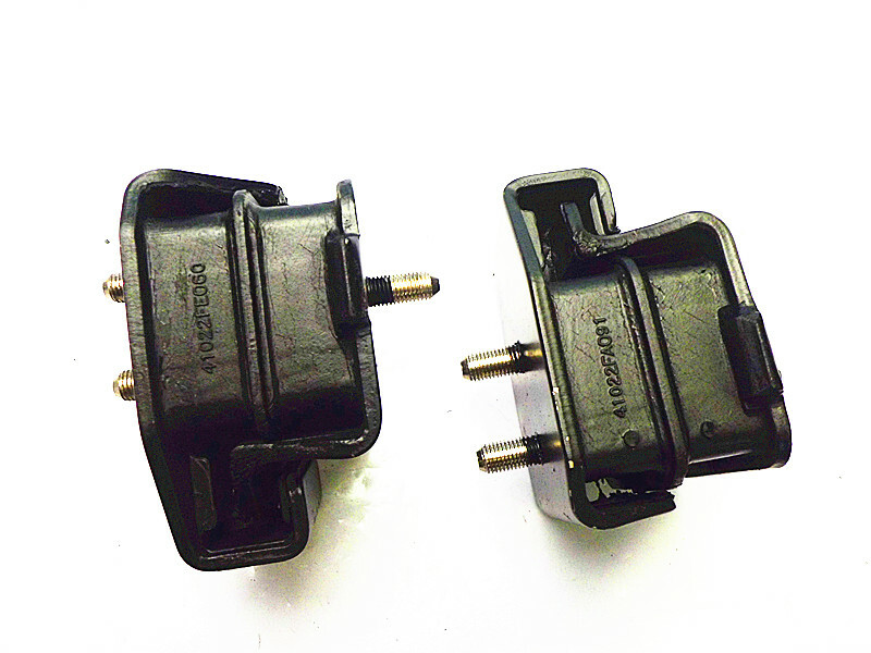 PAIR NEW FRONT ENGINE MOUNTS SUBARU LEGACY BG EJ22 2.2L AUTO MANUAL 6/ ...