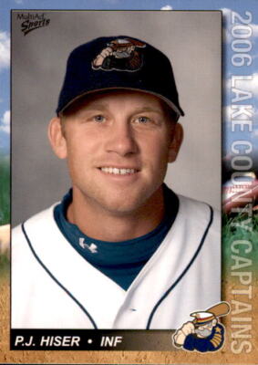 2006 Lake County Captains Multi-Ad #14 P.J. Hiser Williamsport Maryland ...