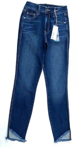 Level 99 Janie Frayed Hem Skinny Jeans in Moonless, Size 25 MSRP $106. ...