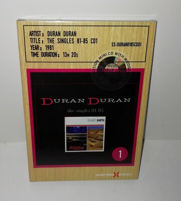 Duran Duran - The Singles 81-85 [Disc 1 ] (Wood Box, Mini-CD) SEALED ...