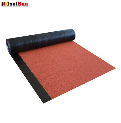 Schweißbahn V60 S4 beschiefert 5 m? ROT Bitumenbahn Dachbahn Dachpappe ...