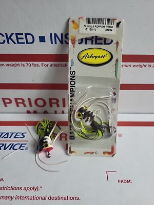 2 Arbogast Mini Fly Fishing Hula Popper Topwater Popper 1/16 Oz Micro ...