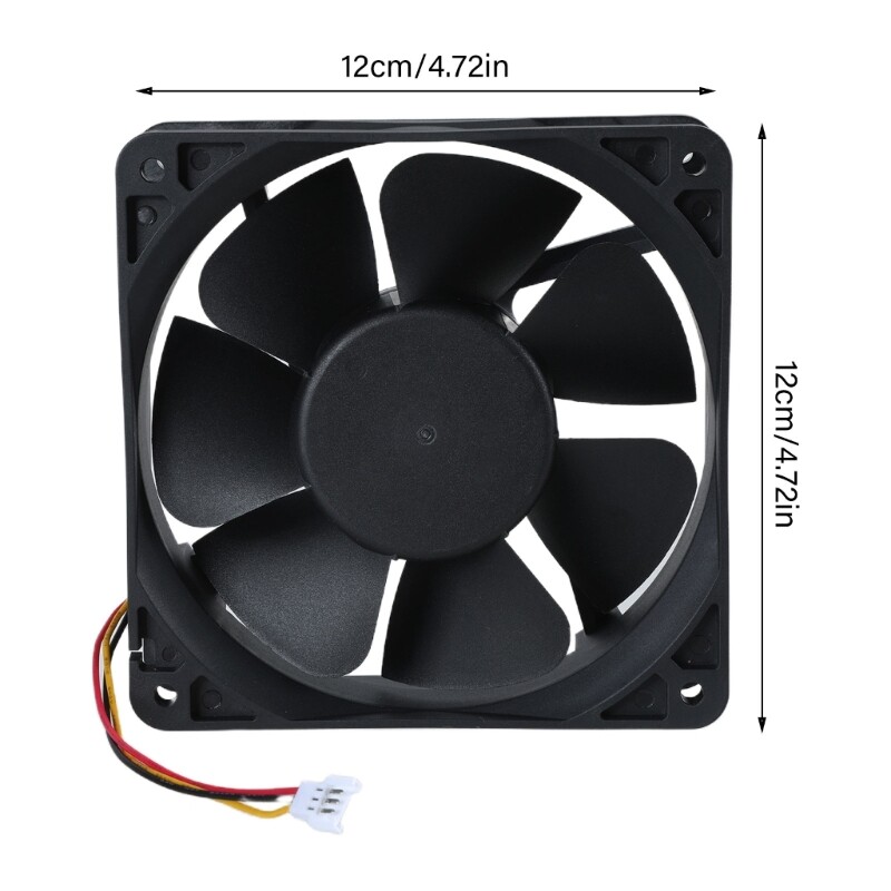 24V Cooling Fan With Speed Measurement for Server Cooling Quiet 12x12x3 ...