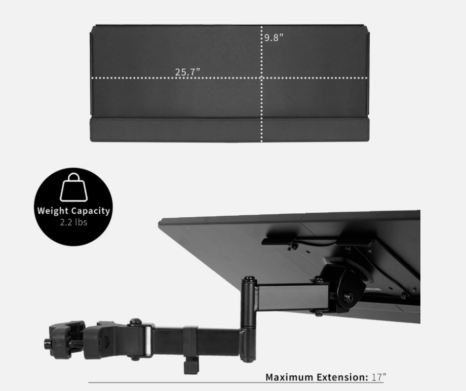 Vivo NEW Full Motion Universal 26 Inch Keyboard & Mouse Pole Mount ...