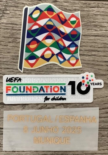 Portugal NATIONS LEAGUE FINAL 2025 patch + Match Details Heat Transfer ...