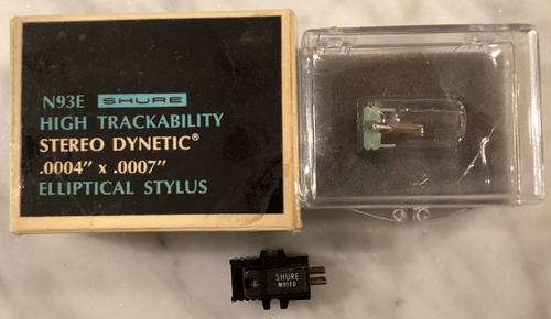 SHURE M91ED CARTRIDGE AND NEW GENUINE SHURE N93E HI-TRACK STYLUS IN ...