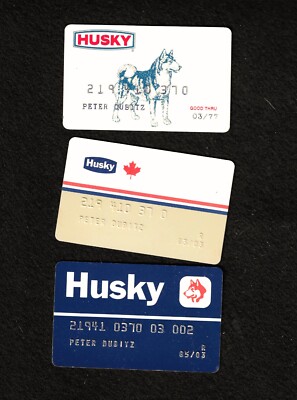 Lot Of Three Vintage Canadian Husky Oil Credit Cards | eBay