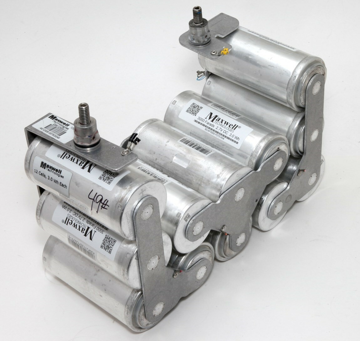 12x Maxwell BCAP3000 P270 Ultra Capacitors 3000 Farads 2.7V DC Welded ...