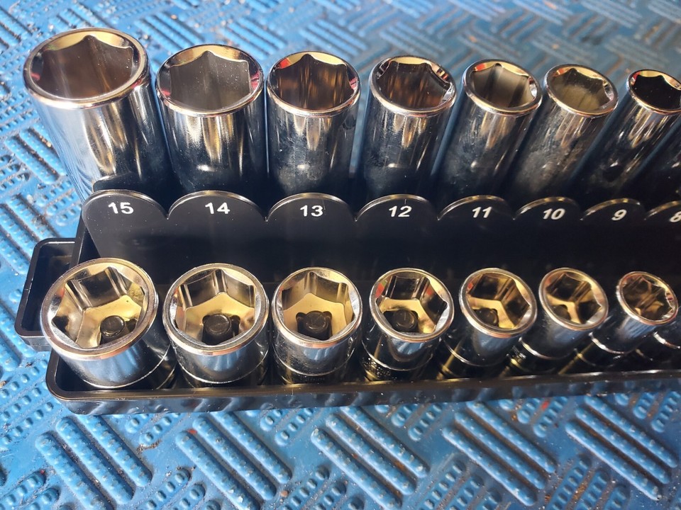 MATCO Tools Silver Eagle 26 Pc 1/4 dr Metric Socket Set Deep and ...