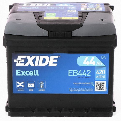 Autobatterie Exide Excell EB442 12V 44Ah 420A/EN Batterie ...