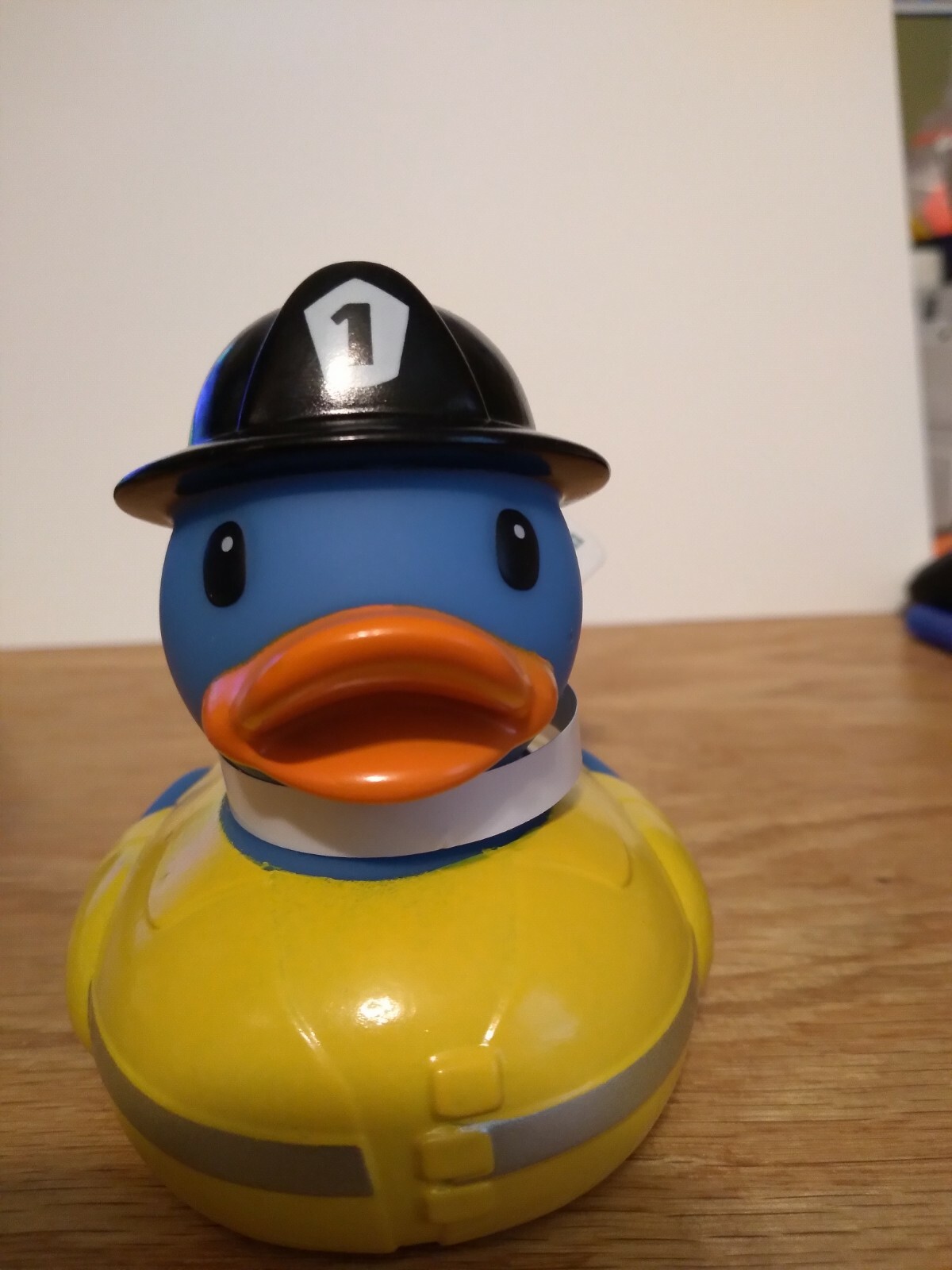 infantino Rubber Duck Ducky Firefighter Responder Blue Duck Duck | eBay