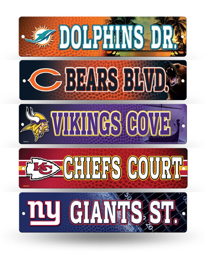 NFL Football Street Sign 3.75" x 16" - Pick your team!! | eBay