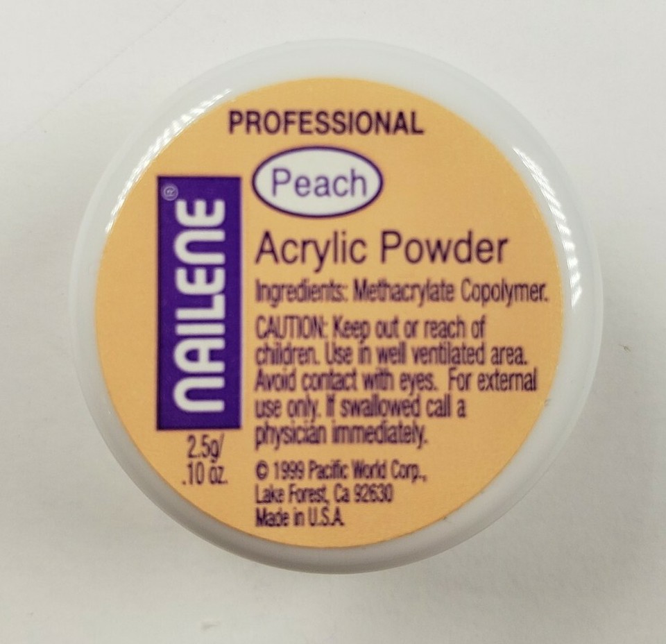 2 Nailene Professional Peach Acrylic Powder | eBay