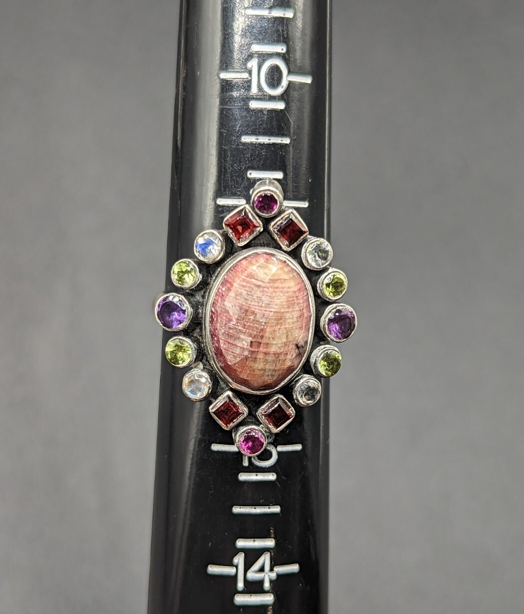Nicky Butler NB Sterling Silver 925 Multi Gemstone Statement Ring Size ...