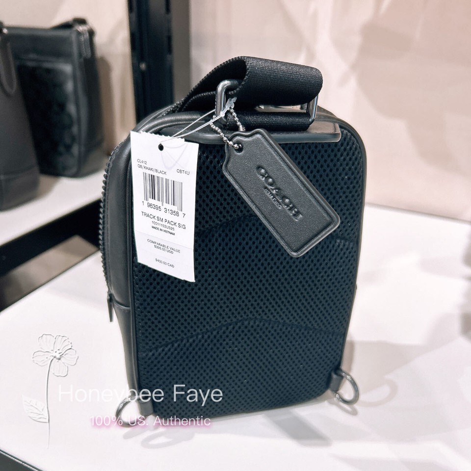 NWT Coach Track Pack 14/ Racer Sling Pack In Signature Canvas CV763 ...