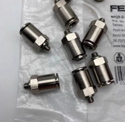 10PC/bag For FESTO NPQH-D-M5-Q4-P10 578334 Quick insertion threaded ...