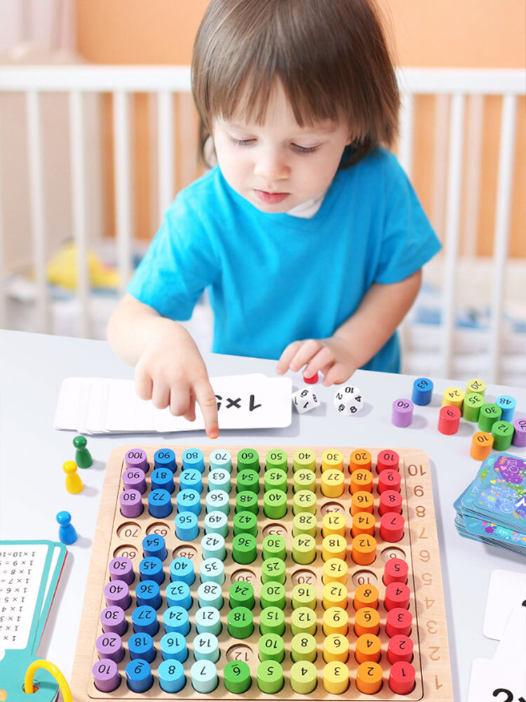 Montessori Multiplication Square Times Table Tray Math Educational ...