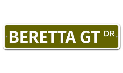 5275 SS Beretta Gt 4" x 18" Novelty Street Sign Aluminum | eBay