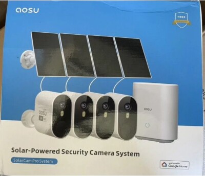 Solar Camera Security Outdoor - 2K Security Cameras Wireless.4 cameras ...