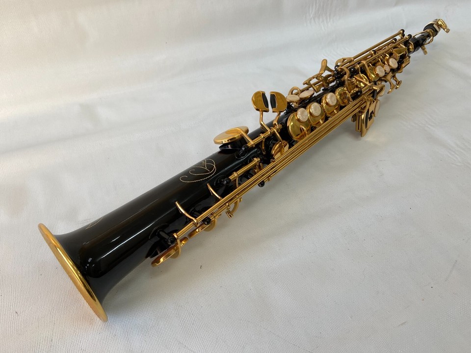 Professional Black Gold Soprano Straight Saxophone Sax | eBay