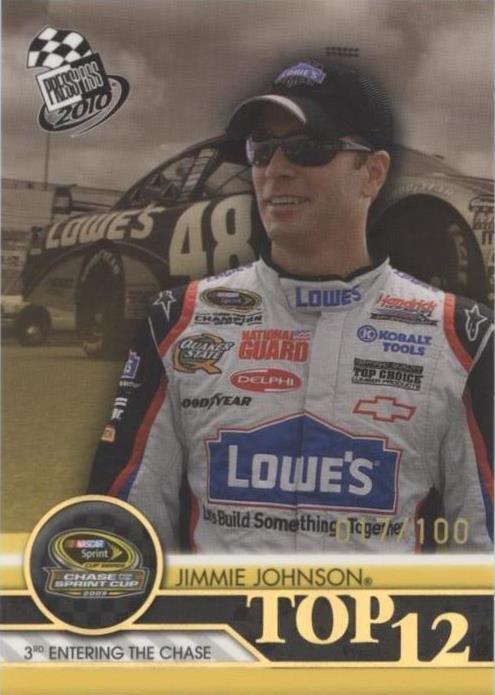 2010 Press Pass - Top 12 Jimmie Johnson #111 Holofoil /100 for sale ...