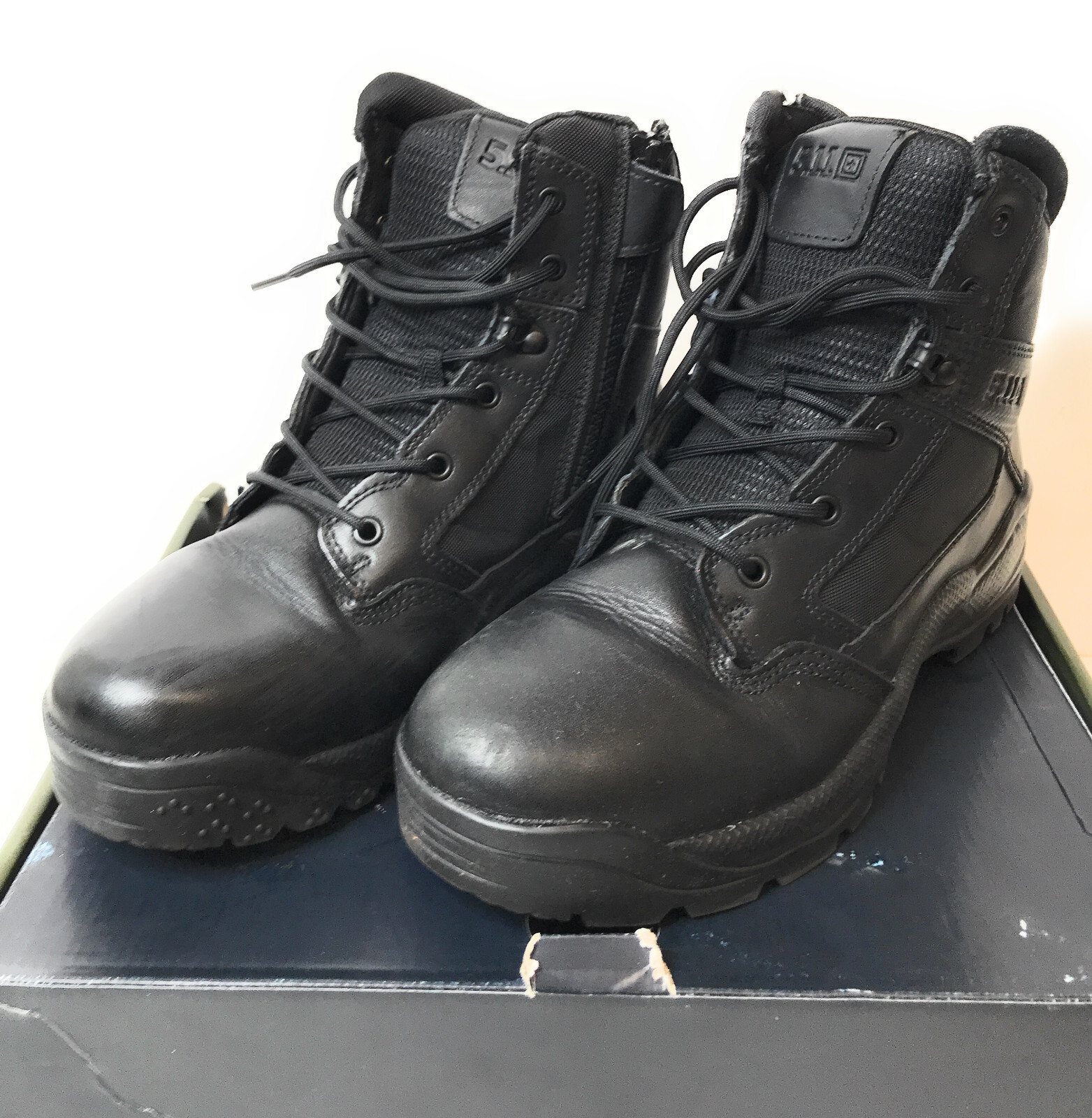 5.11 Tactical Men's ATAC 2.0 6" Side Zip Military Boots Shoes, Black ...