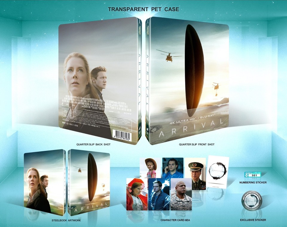 Arrival 4K 1/4 Slip SteelBook Blu-ray Weet Collection (Korea)[2016 ...