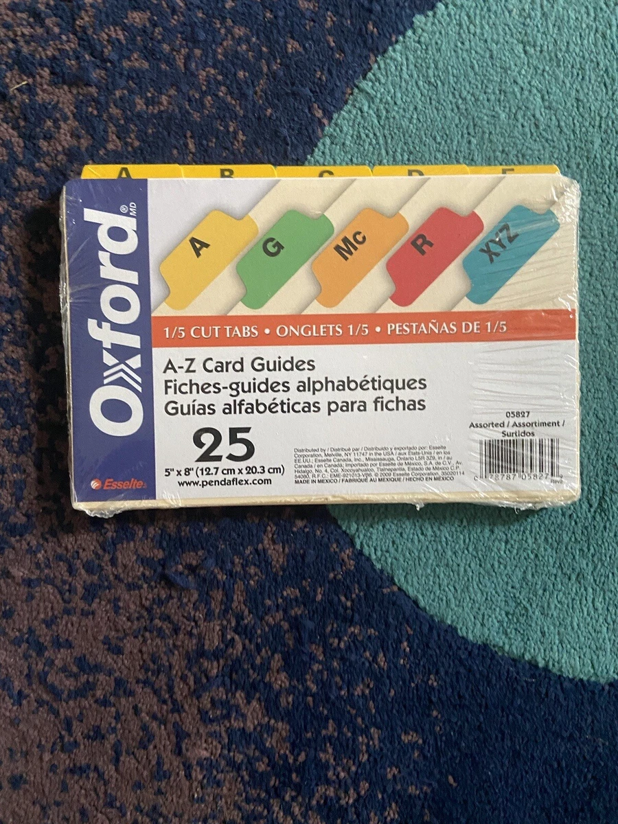 Index Card Sizes 5x8