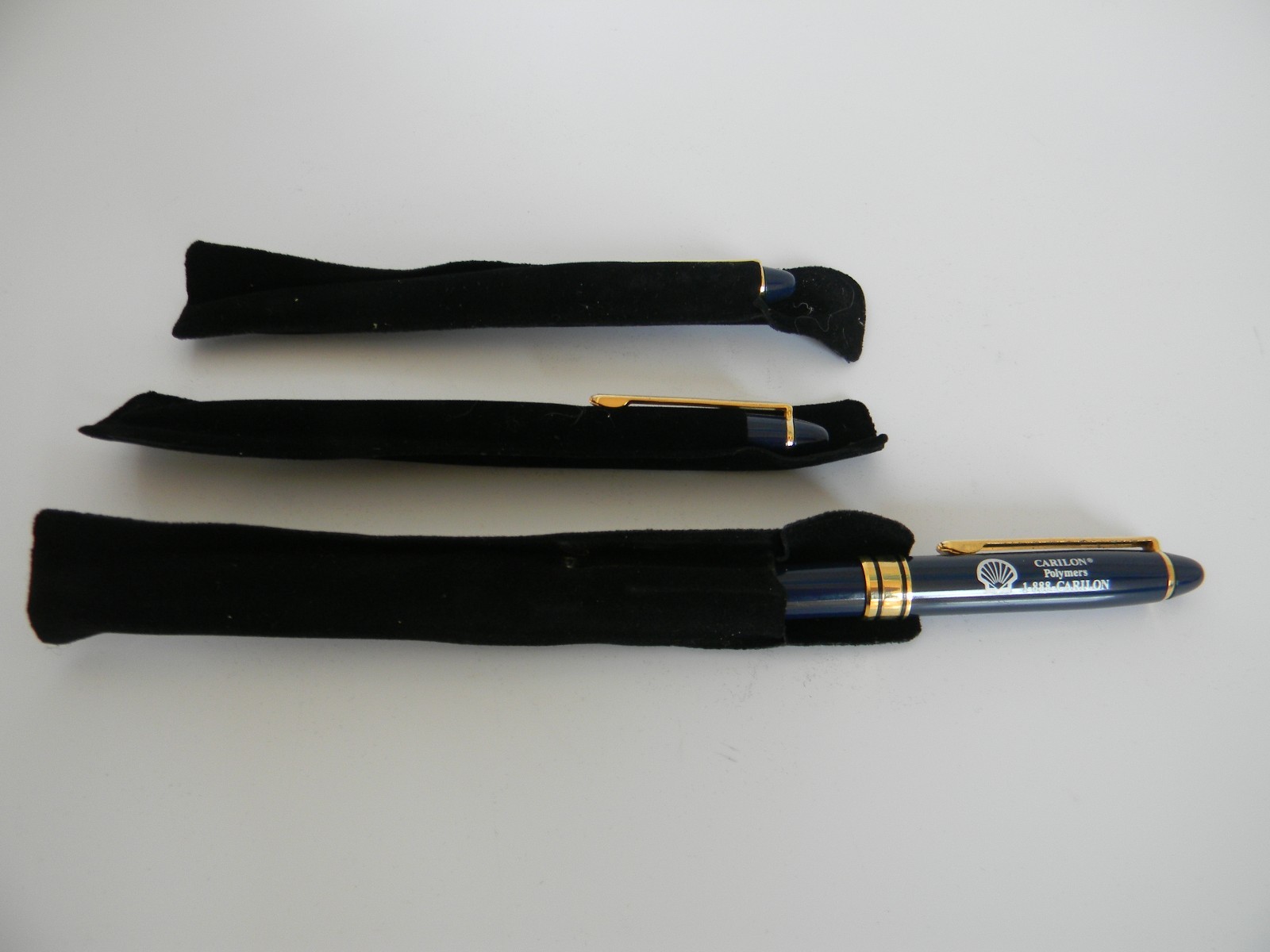Lot of 3 Shell Carilon Polymers Pens with cover | eBay