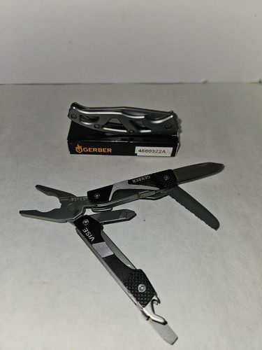 LOT OF 2 GERBER KNIFE/MULTI-TOOL, NEW PARA-FRAME MINI AND GERBER VISE ...