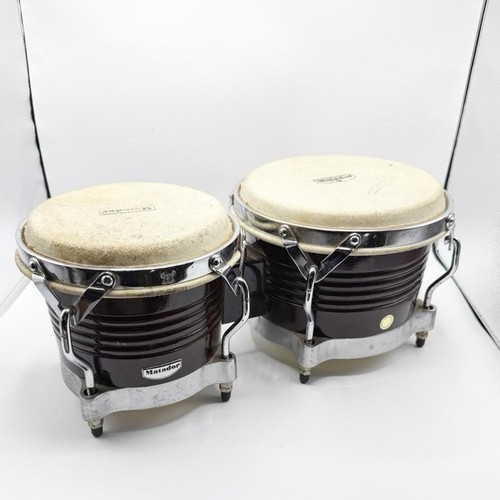 Matador Series Wood Bongos Dark Brown Natural Heads Professional ...