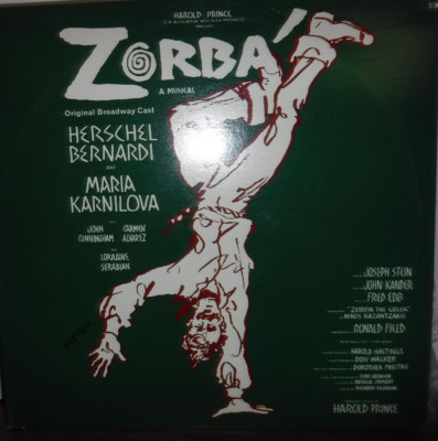 Zorba a musical original broadway cast SO-118 vinyl 010218LLE | eBay