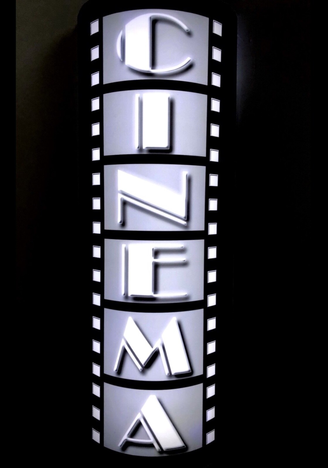 SET OF 2 BATTERY LED LIGHTED HOME THEATER CINEMA & EXIT SIGN WALL ...