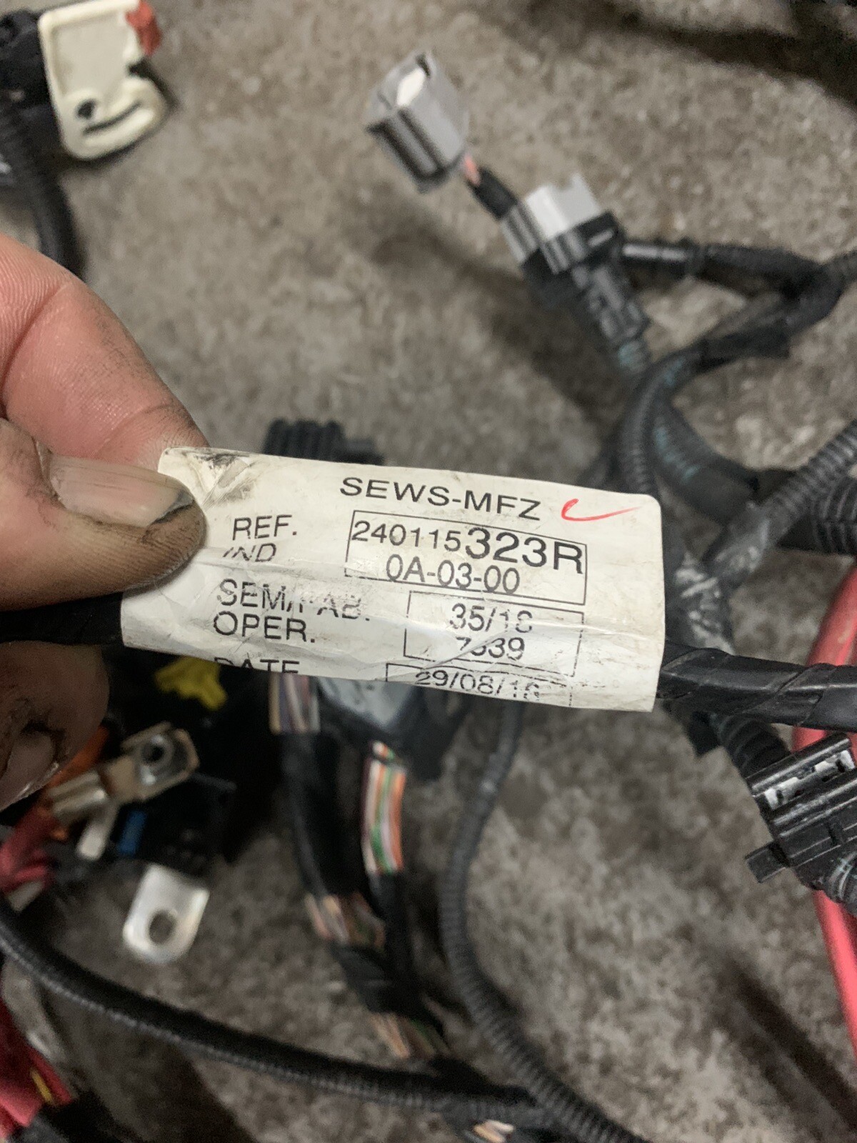 DACIA SANDERO STEPWAY 2017-21 ENGINE BAY WIRING LOOM 0.9l 12v Petrol ...