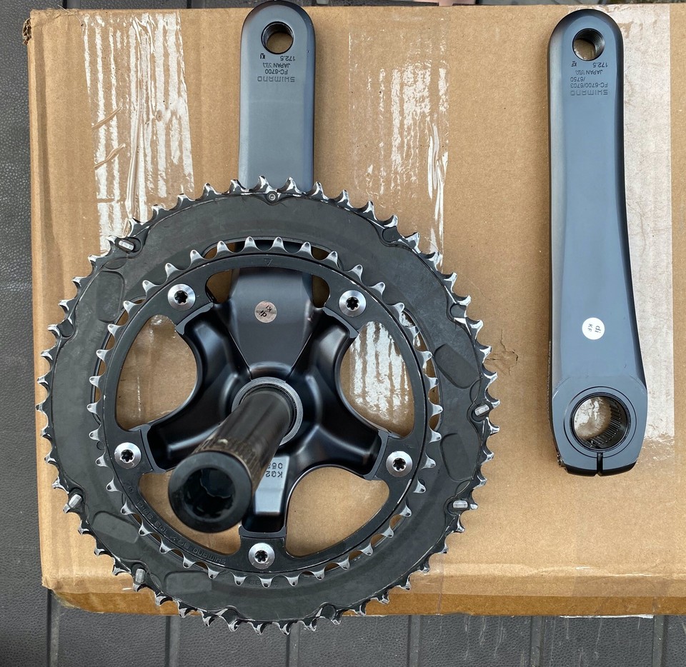 Shimano FC-6700 Ultegra 10 Speed HollowTech II Chainset 172.5mm 52/39T ...