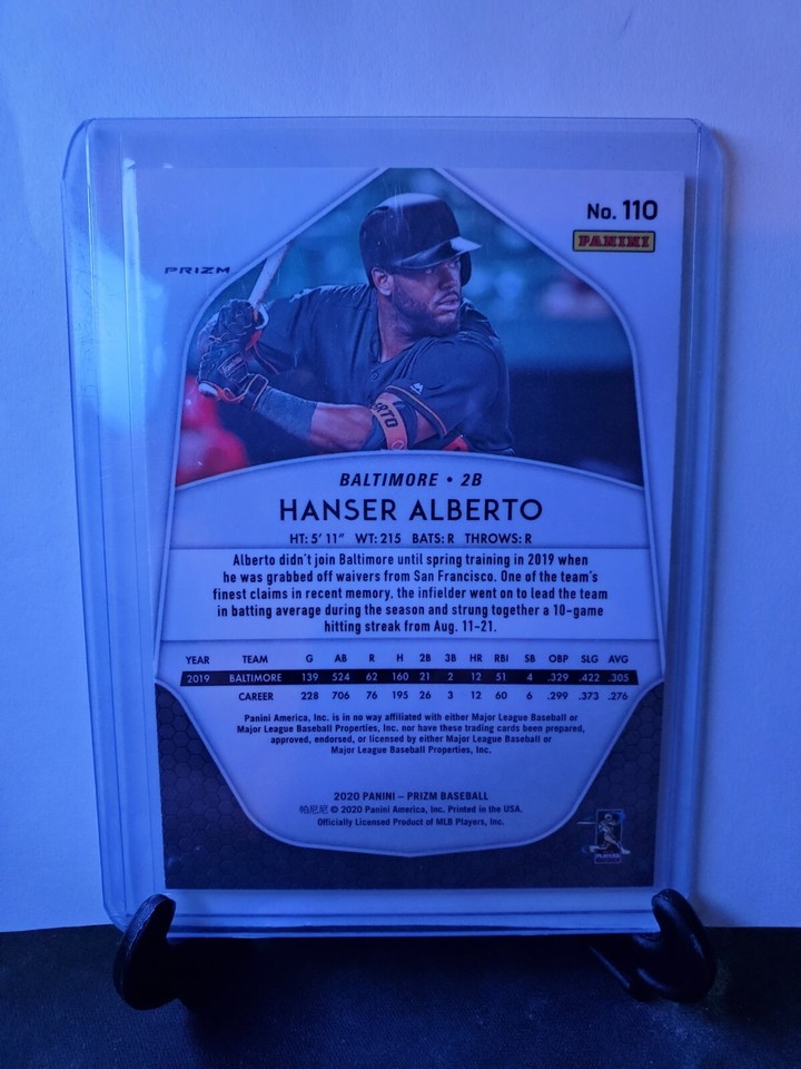 2020 Prizm Baseball Hanser Alberto Silver Prizm #110 | eBay