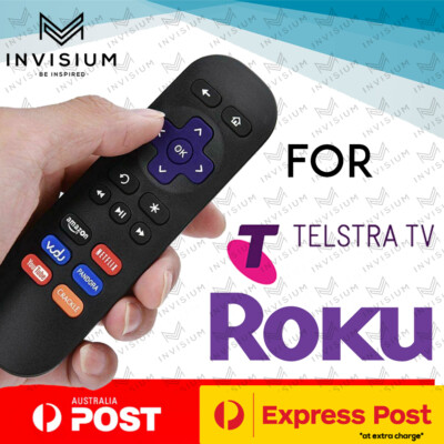 Replacement ROKU 4 3 2 1 Telstra TV & TV2 Remote Control NETFLIX BUTTON ...
