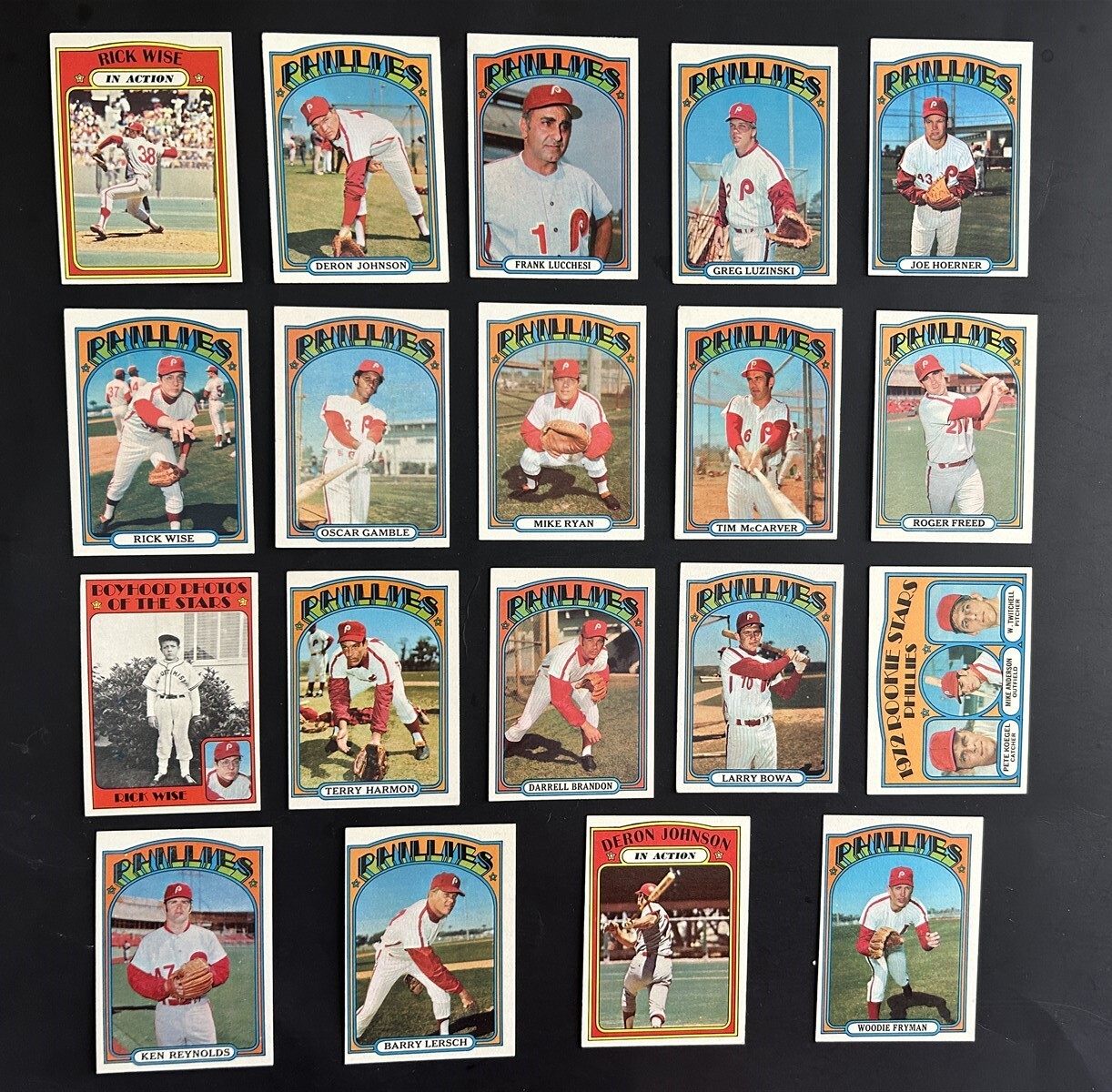 1972 Topps PHILADELPHIA PHILLIES TEAM Lot of 19 GREG LUZINSKI Bowa TIM ...