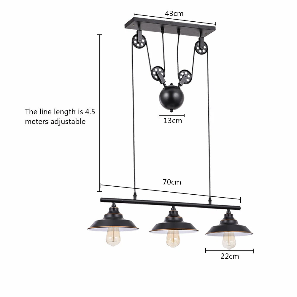 Vintage Pulley Light Fixtures | Shelly Lighting