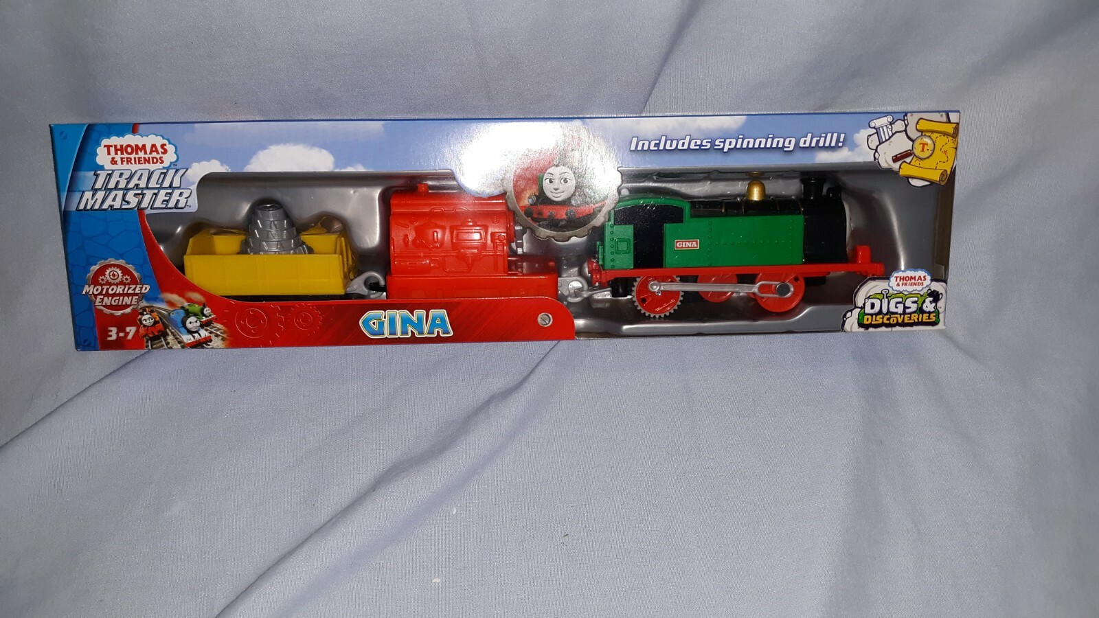 NIB Thomas & Friends TrackMaster Motorized Train Engine Gina Digs ...