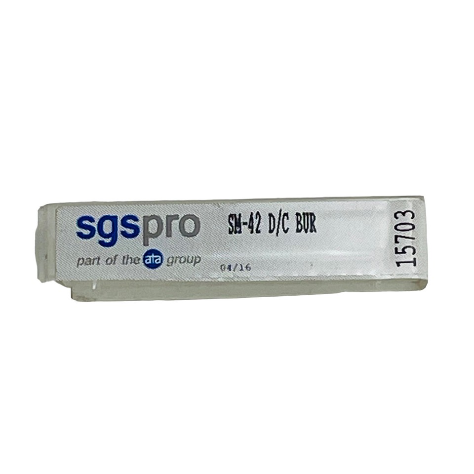 SGS Pro 15703 SM-42 1/8" Double Cut Carbide Cone Burr 1/8” Shank ~NEW ...