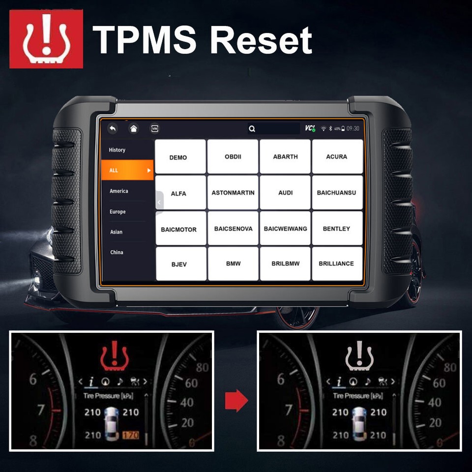 Foxwell NT809 Pro Alle System Bidirectional KFZ Diagnosegerät Auto OBD2 ...