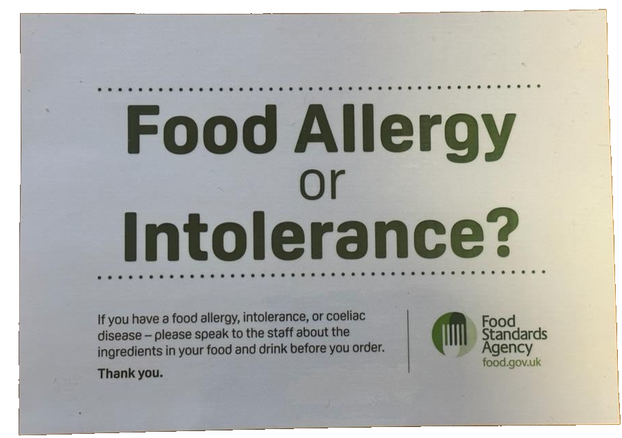 2025-2026 updated A4 FOOD ALLERGY ALLERGEN - FOOD HYGIENE SIGN POSTERS ...