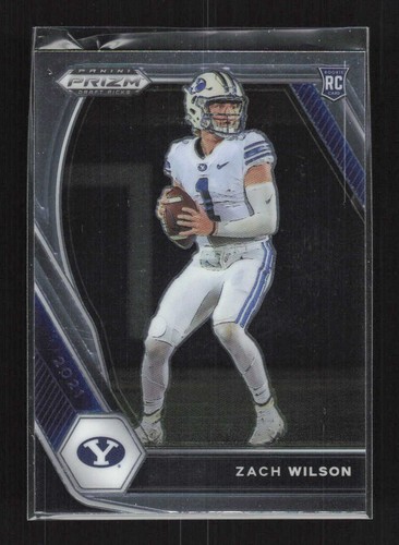 Zach Wilson 2021 Panini Prizm Draft Picks Collegiate BYU Cougars #105 ...