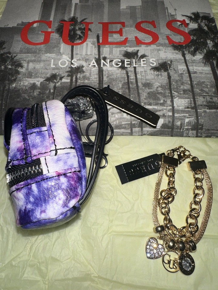 Guess Keychain Mini Bagpack/Brasalette | eBay