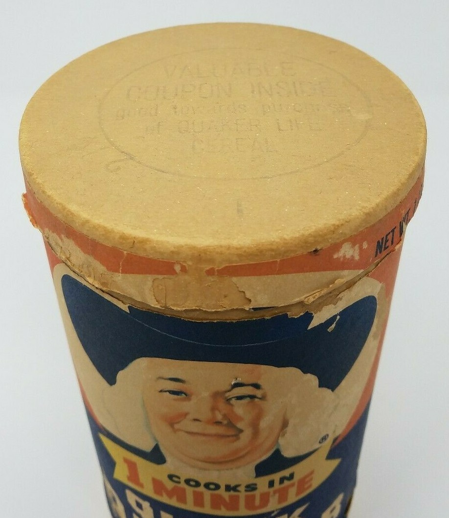 Vintage Quick Quaker Oats Cardboard 1lb. 2oz. Container with Lid | eBay