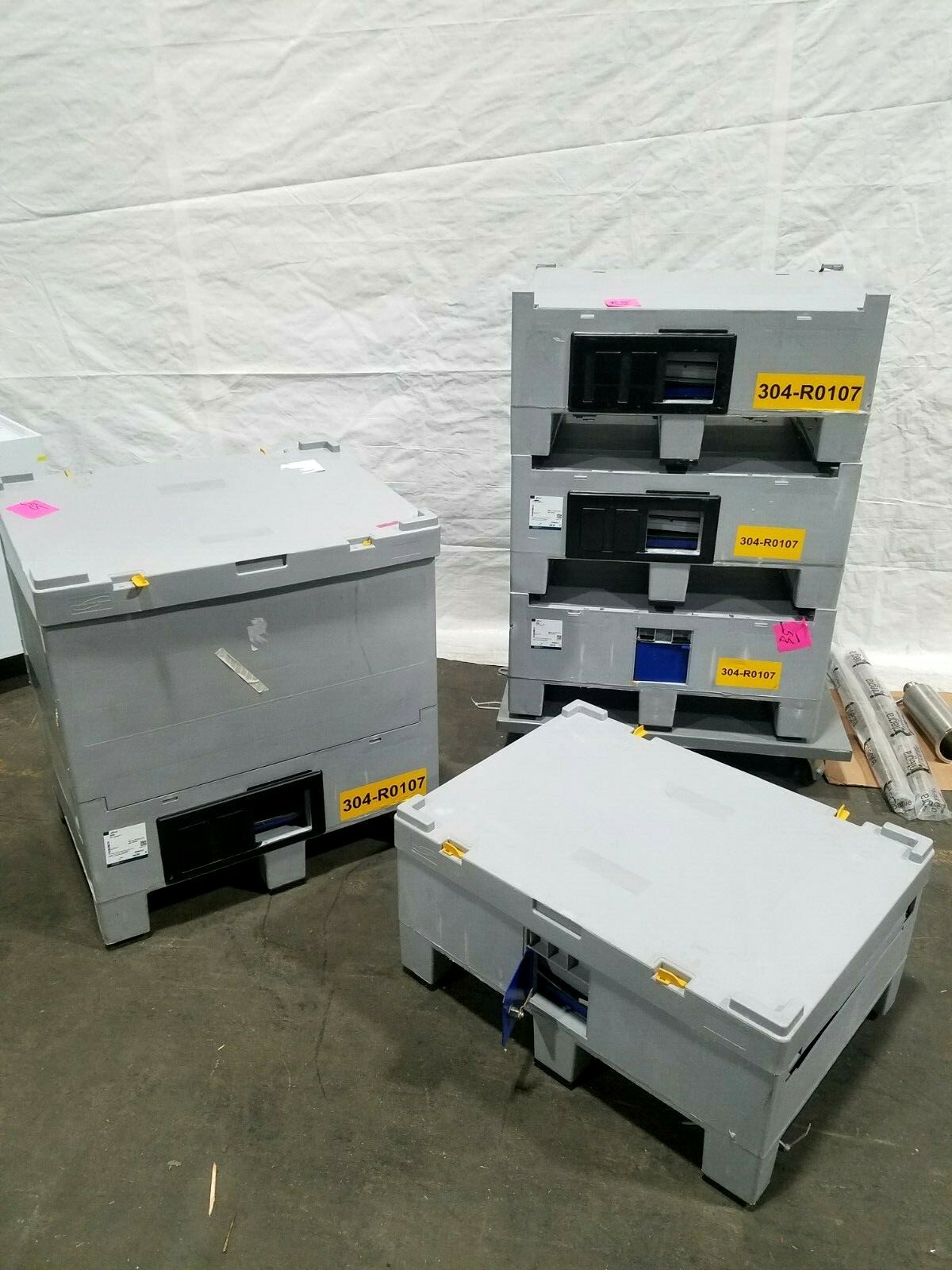 STD Plastic Pallet tanks Folding Sides Heavy Duty gaylord boxes with ...