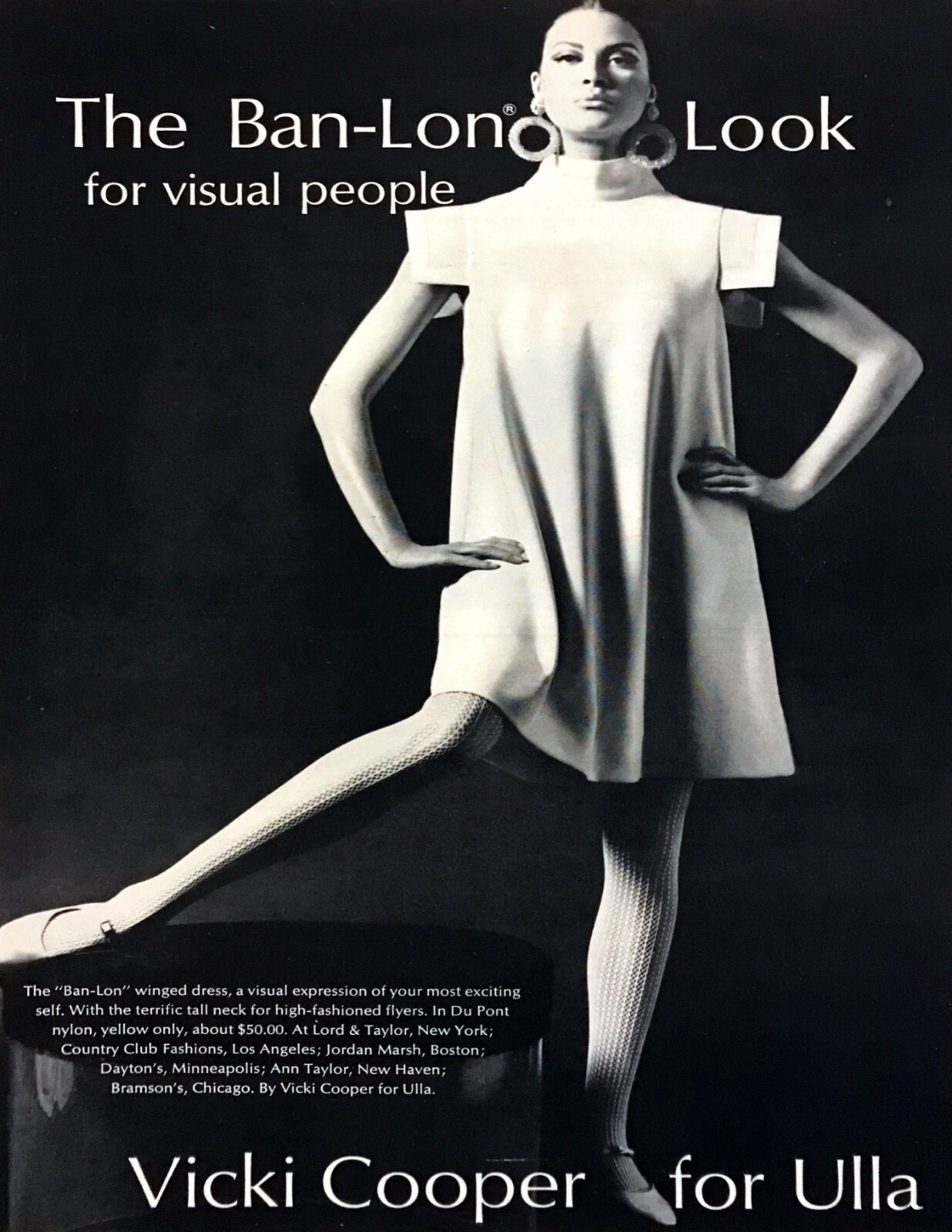 1967 The Ban-Lon Winged Dress by Vicki Cooper for Ulla photo vintage ...