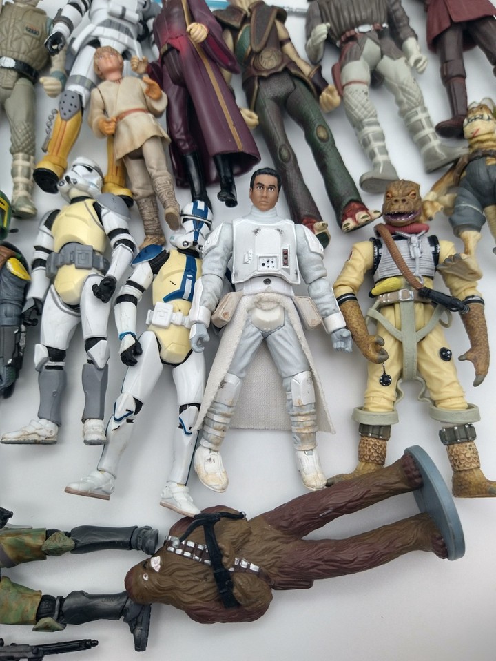 Lot of Preowned Star Wars Action Figures and Accessories Random Vintage ...