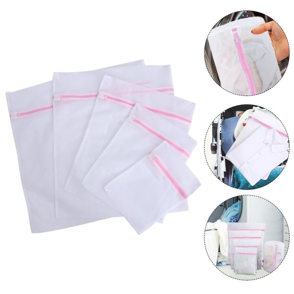 5pcs Bra Underwear Lingerie Machine Mesh Wash Bag Travel Mesh Bag (Pink ...